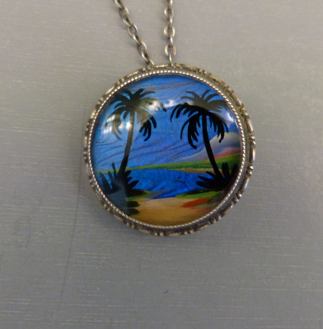 TLM Thomas Mott sterling and butterfly wing pendant - Morning Glory ...